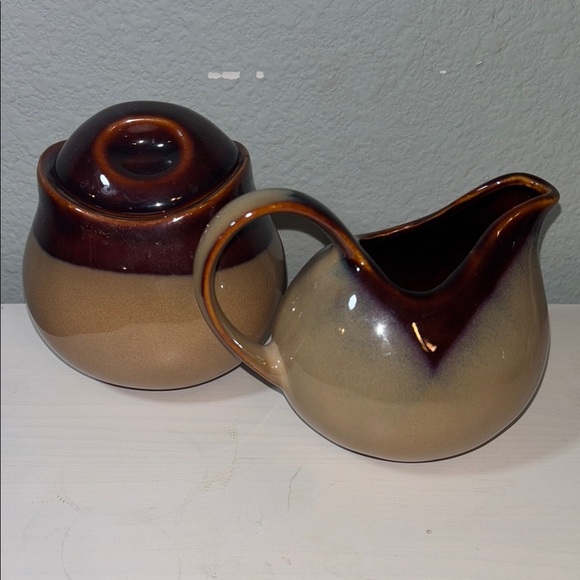 Sango | Kitchen | Vintage Sango Nova Brown Creamer Sugar Pottery Set ...